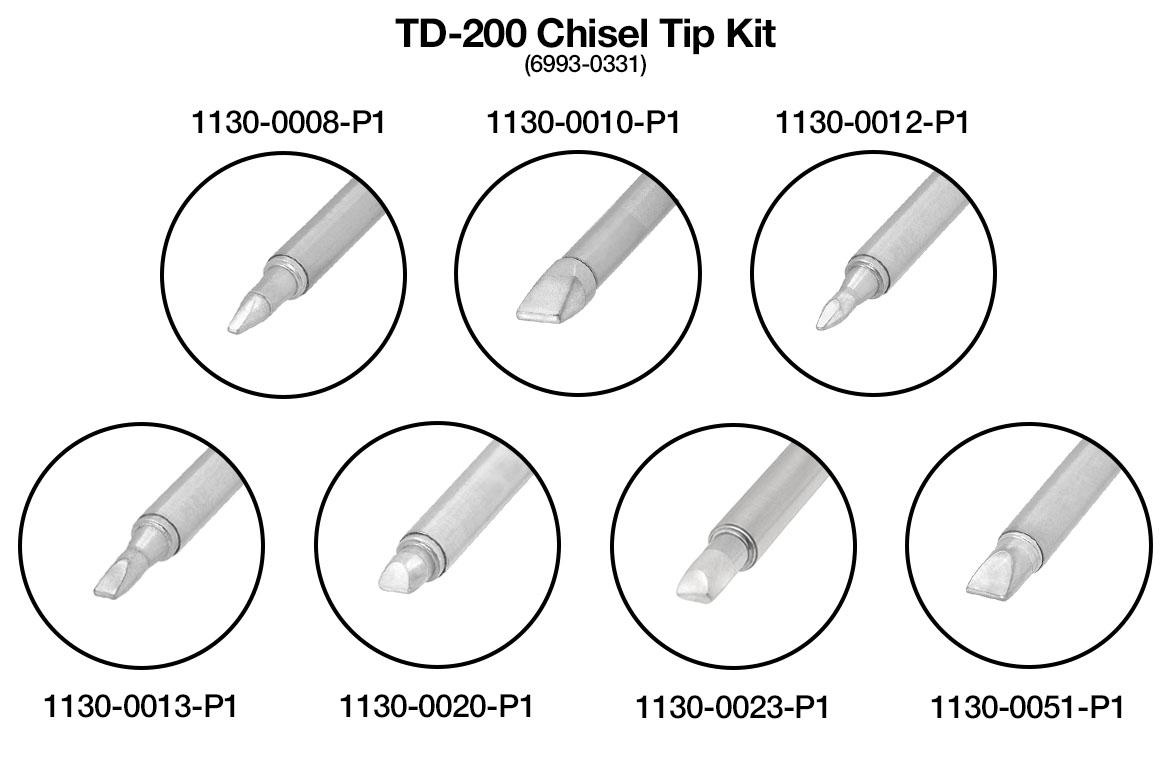 TD-200 Chisel Tip Kit (7) | Pace Worldwide