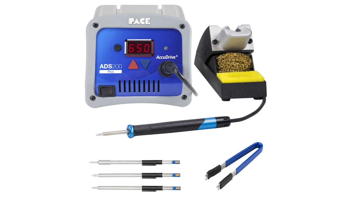 ADS200 PLUS AccuDrive® Soldering Station with TD-200, ISB Cubby & 3 Tip ...